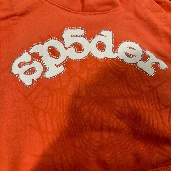 Spyder | Shirts | New Large Sp5der Hoodie Orange Young Thug Spyder ...